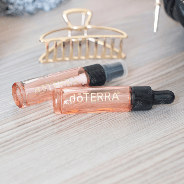 dōTERRA комплект прозрачни розови бутилки (4 бр.) - EOS BG